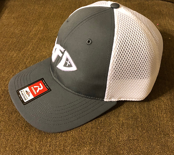 Fish Driven Active Performance Trucker Cap Charcoal and White | Fish Driven | Fishing For Souls