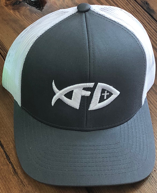 Fish Driven Trucker Cap Snap Back Charcoal and White | Fish Driven ...